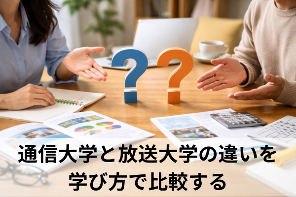 通信大学と放送大学の違いを学び方で比較する